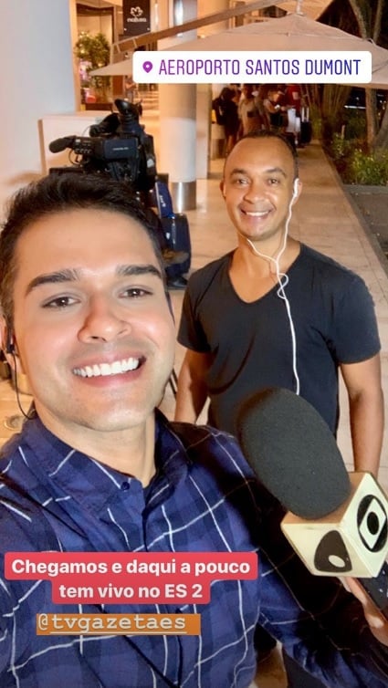 Philipe Lemos se prepara para Jornal Nacional no Rio: 'Honra' | A Gazeta